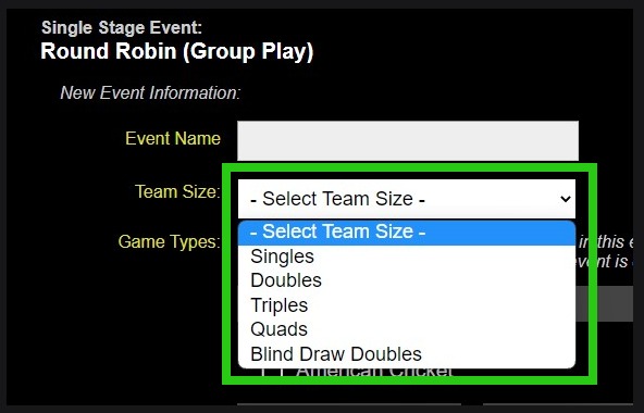 Triples & Quads Team Sizes Available for My Events – DartConnect