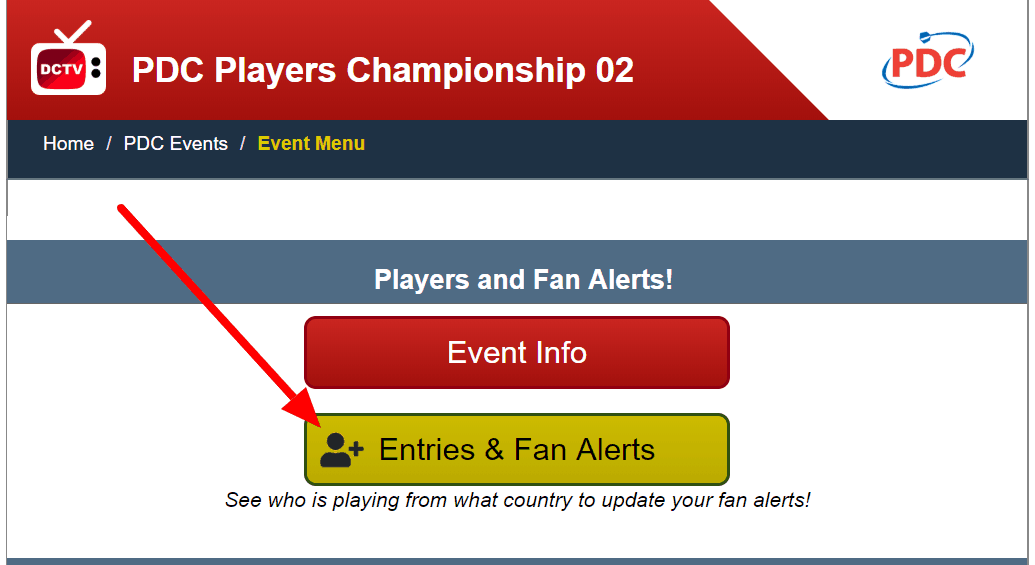 Fan Alerts – DartConnect