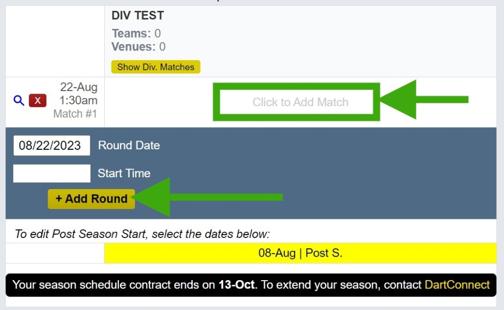 Copy An Existing League Schedule or Build a Custom Schedule – DartConnect
