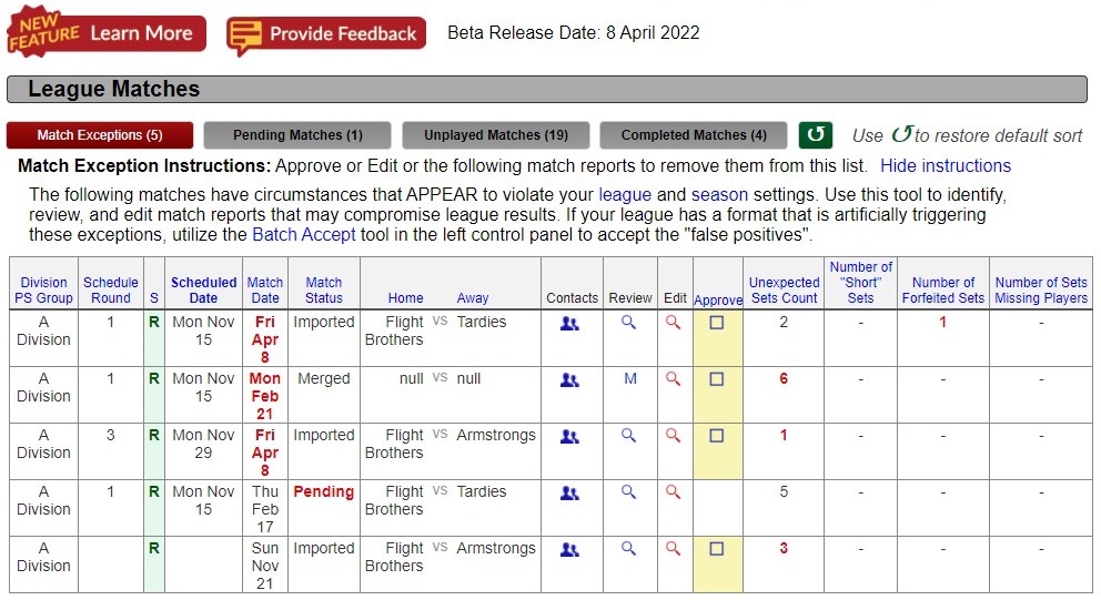 Match Log Enhancements – DartConnect Match Log Enhancements – DartConnect
