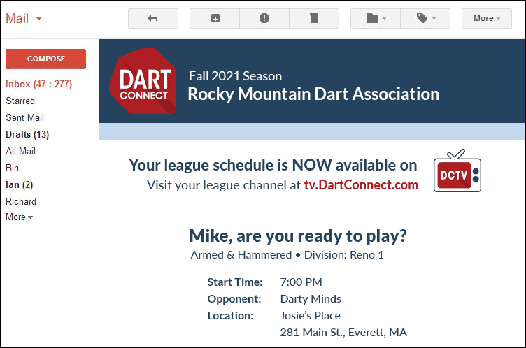League Scheduling Quick Guide – DartConnect