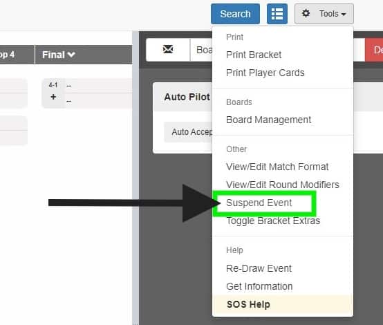 Suspend Events To Complete Them Later – DartConnect